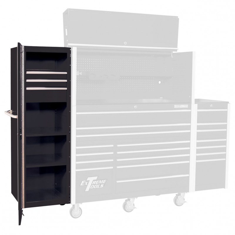 Extreme Tools 19" Side Locker, 3 Drawers, 3 Shelves - Rockin Toolboxes