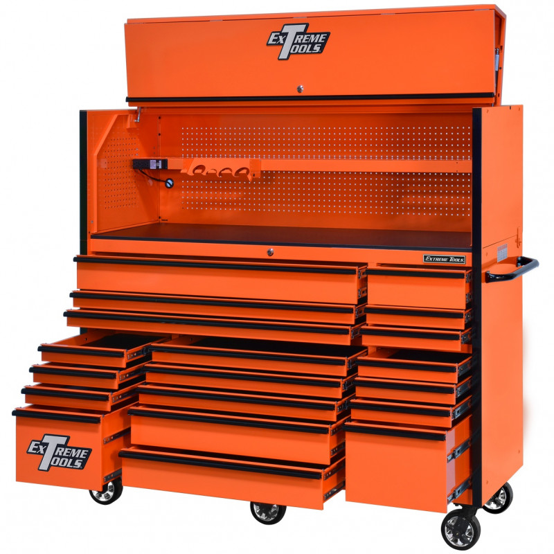 Rockin Toolboxes Exclusive: 72" Roller Cabinet plus 72" Hutch Combo
