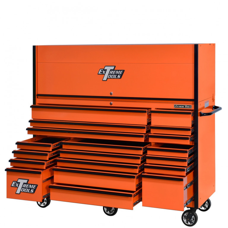 Rockin Toolboxes Exclusive: 72" Roller Cabinet plus 72" Hutch Combo