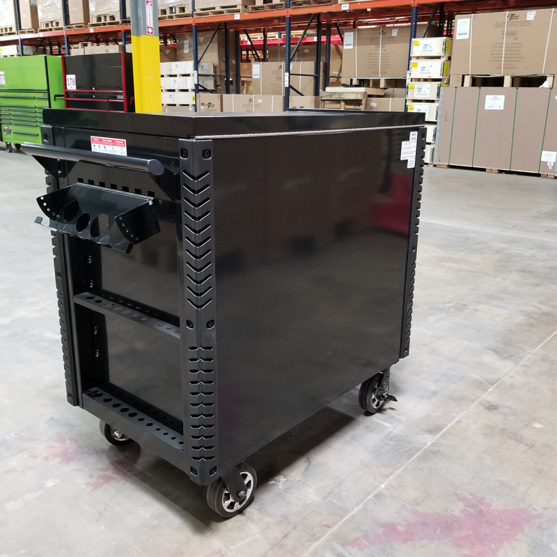 Scratch & Dent 41" 6-Drawers Tool Cart with Pry Bar Holders and Flip Top