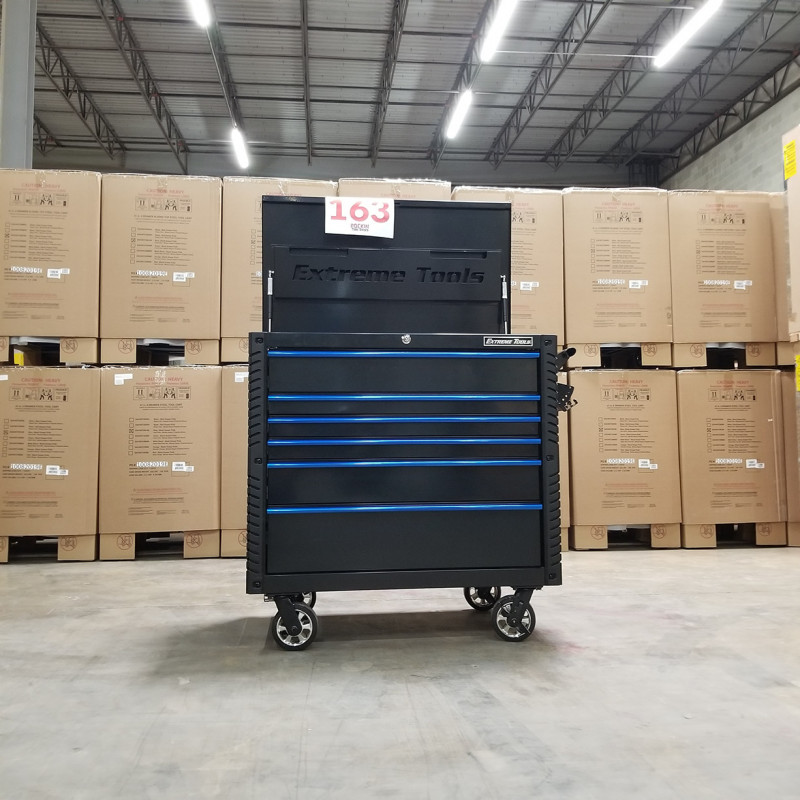 Scratch & Dent 41" 6-Drawers Tool Cart with Pry Bar Holders and Flip Top